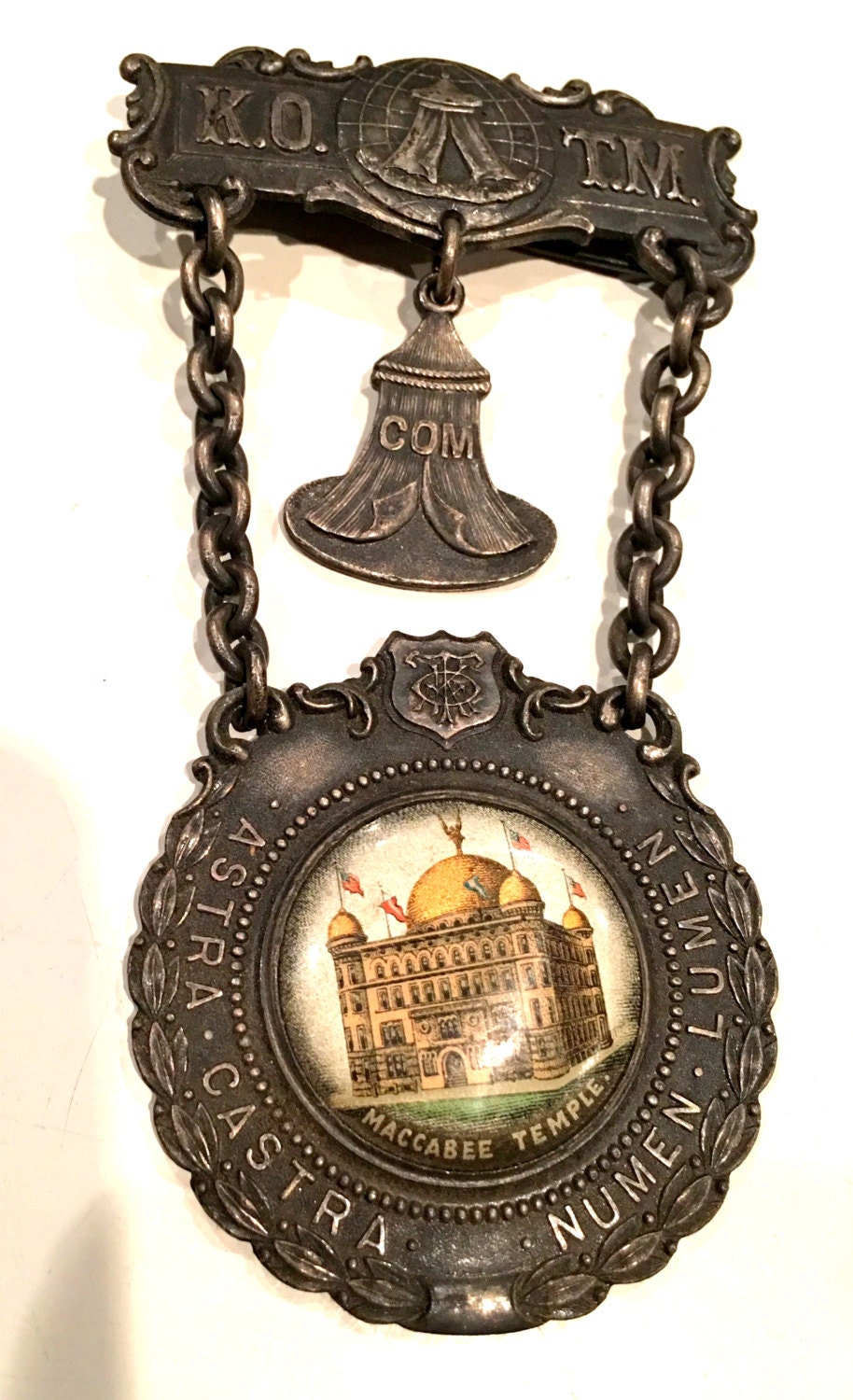Antique Maccabees Temple Badge Pin Pinback Patent 1900s - Etsy