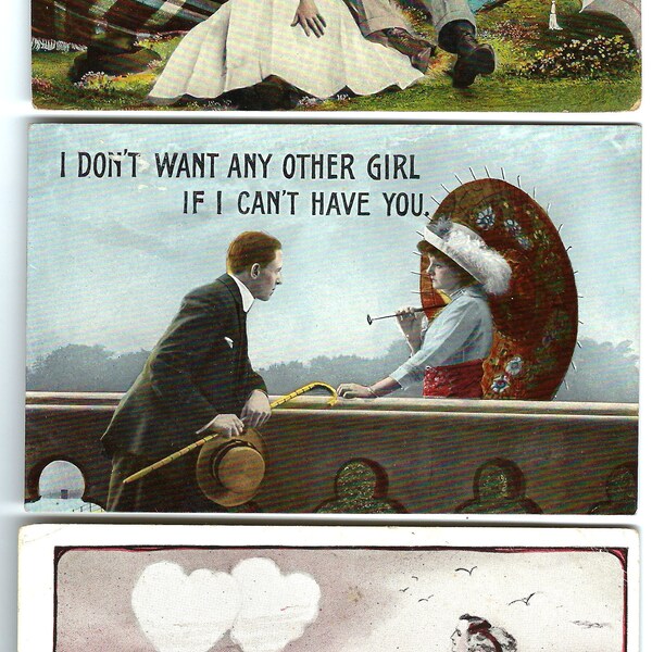 Romantic Postcards - Etsy