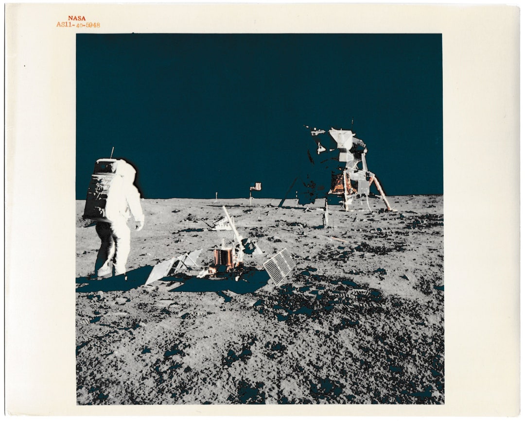 Apollo 11 Photo Vintage Nasa AS11-40-5948 Jul 1969 8X10 Glossy Official ...