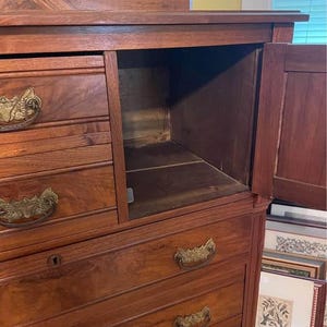 Antique Oak Bonnet, Hat, Dresser, Very Fine Condition NY Pick up Only ...
