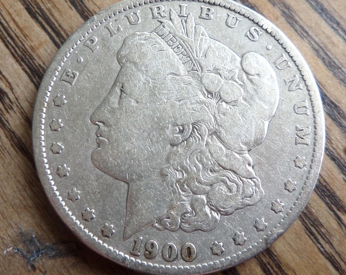 Antique US Morgan Silver Dollar Coin 1900 Vintage Very Fine Coin - Etsy