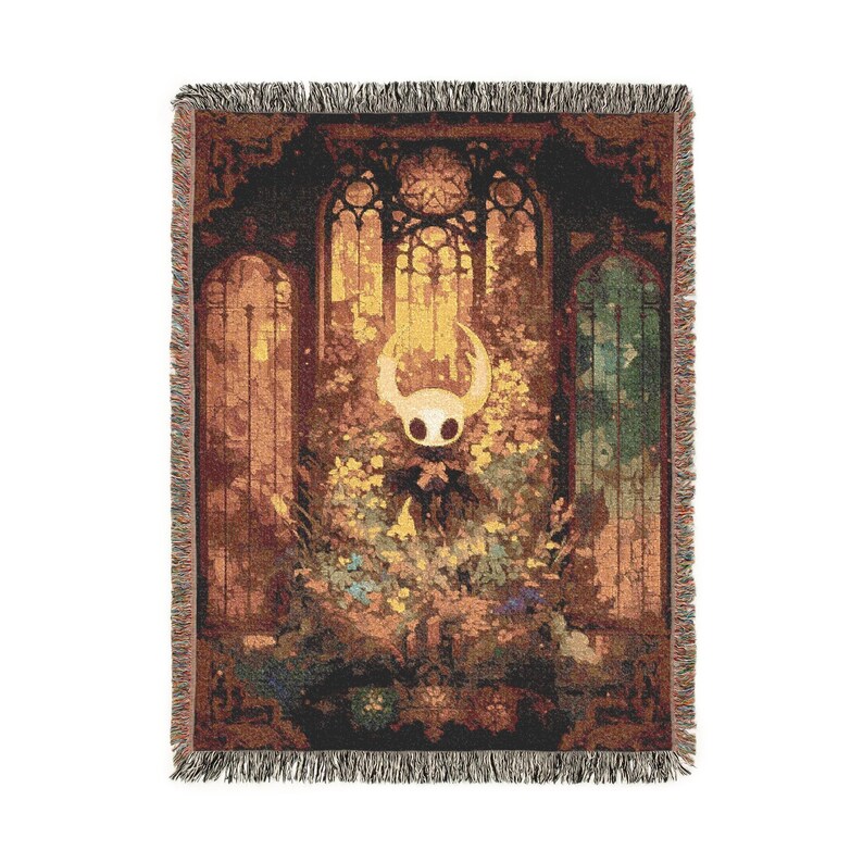 Hollow Knight Inspired Medieval Tapestry Woven Blanket | Gothic ...