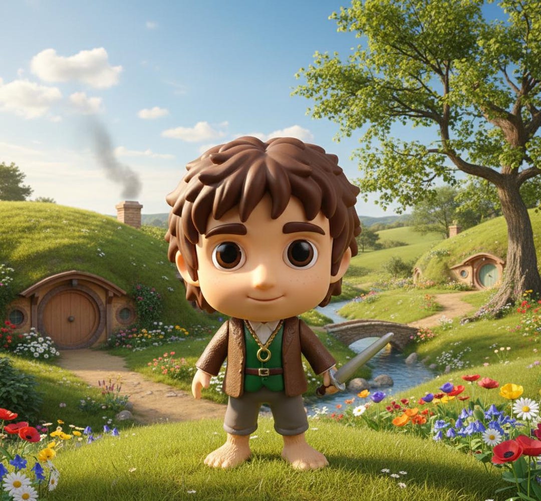 Chibi Frodo STL File for 3D Printing | Lord of the Rings Inspired ...
