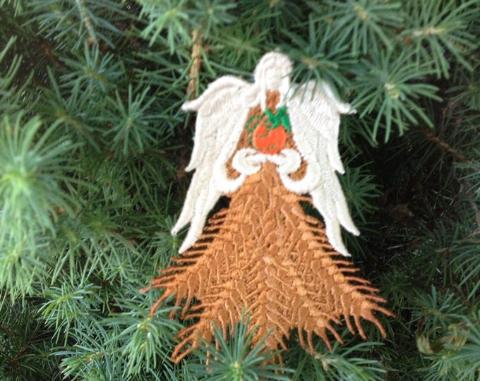 Custom Made-harvest Wheat Angel (FSL) Lace Angel- Machine Embroidered ...