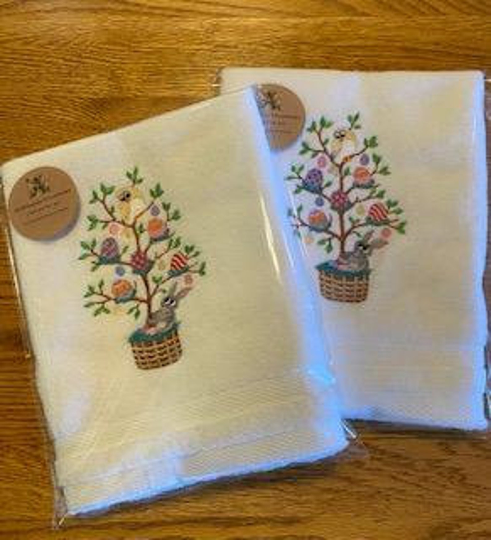 Machine Embroidered tea Time Tweets Waffle - Etsy