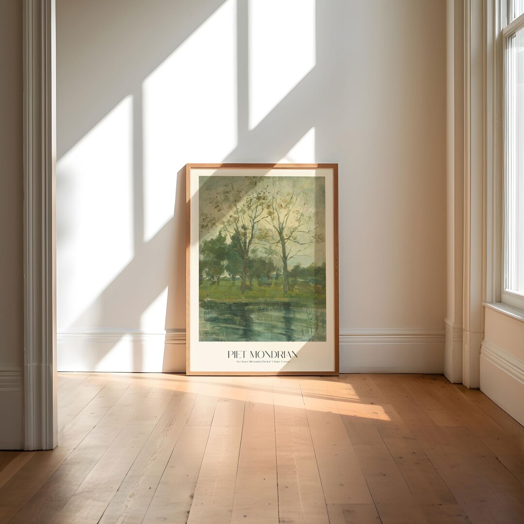 Piet Mondrian Landscape Wall Art Print: Vintage Nature Poster With ...