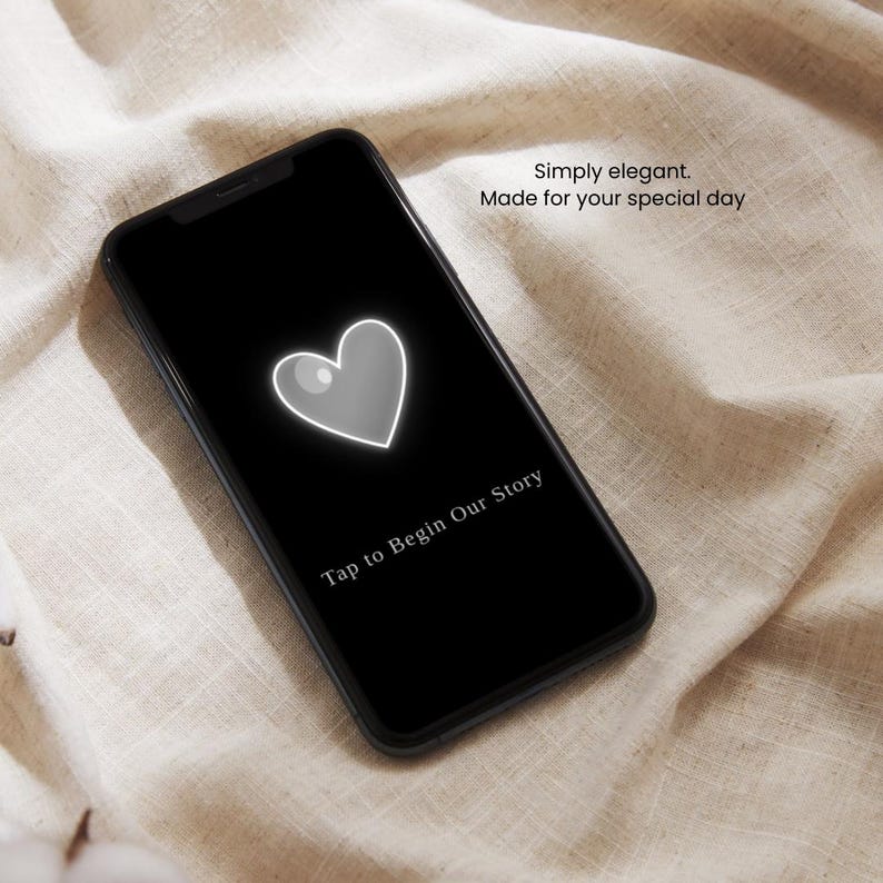 Interactive Wedding Invitation Website | Canva Template | Minimalist ...