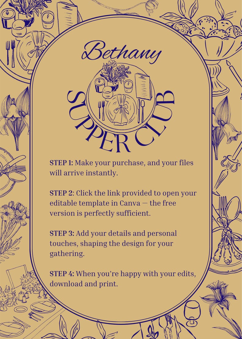 Editable Snowman Christmas Dinner Menu Blue and White Winter Tablescape ...