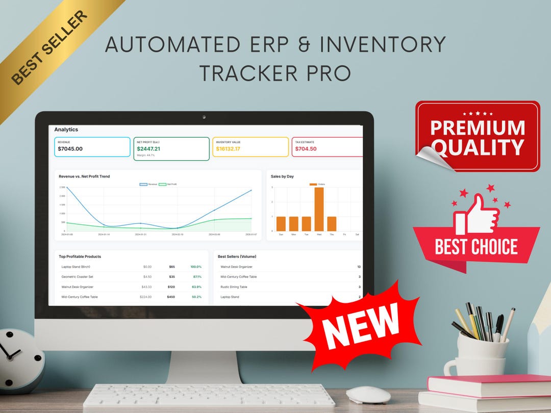Automated Google Sheets ERP, Small Business CRM, Inventory Tracker ...