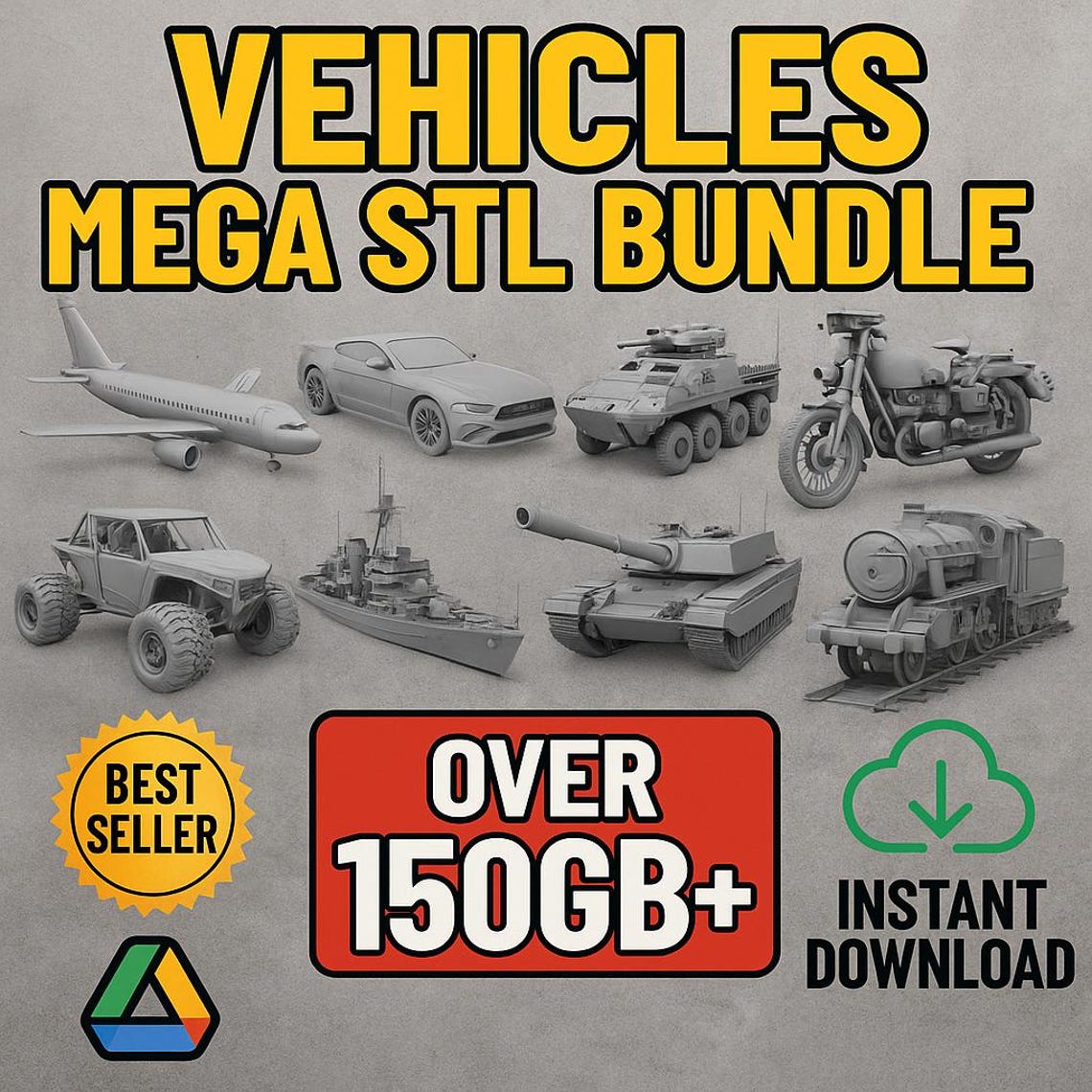 Vehicles Mega STL Bundle • 3D Print Models (instant Download) - Etsy