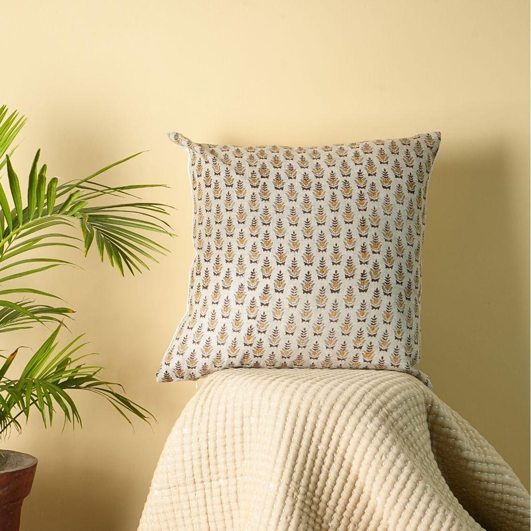 Rani Block Printed Pillow Cover - Etsy