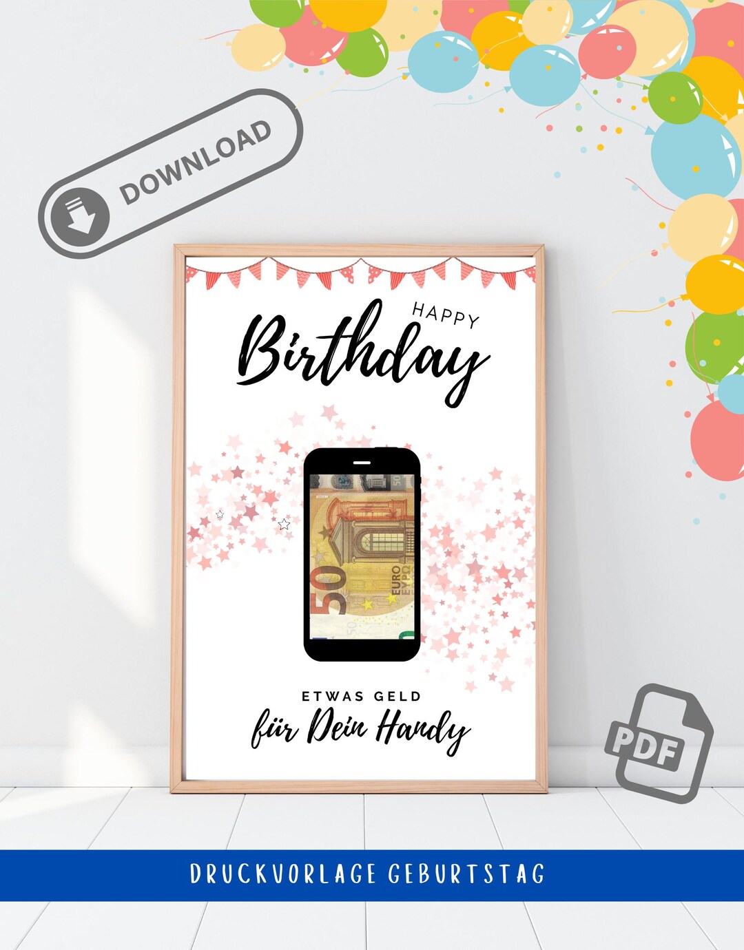 Printable Mobile Phone Gift Voucher | Last-minute Birthday Gift ...