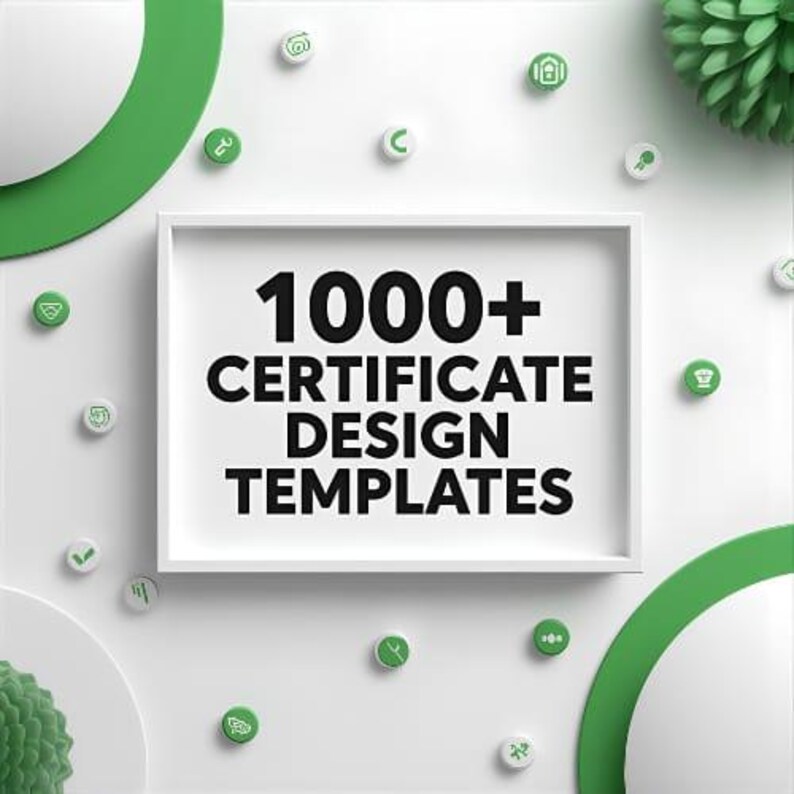 1000+ Editable Certificate Templates Bundle | Academic, Corporate ...