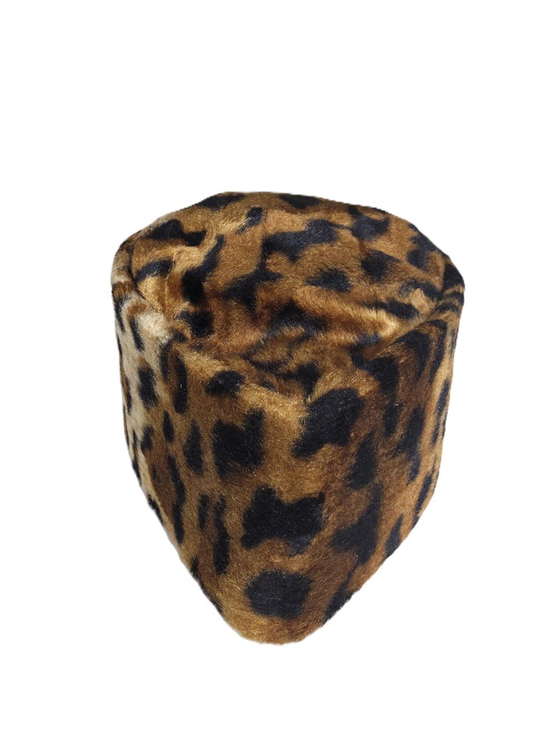 Velvet Leopard Print Kufi Cap, African Wedding Hat - Etsy