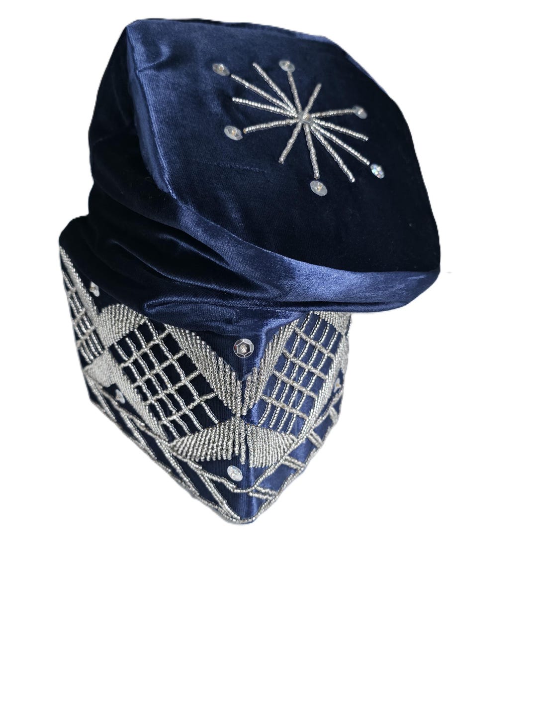 Embroidered Velvet Yoruba Fila Cap, African Groom Wedding Hat - Etsy