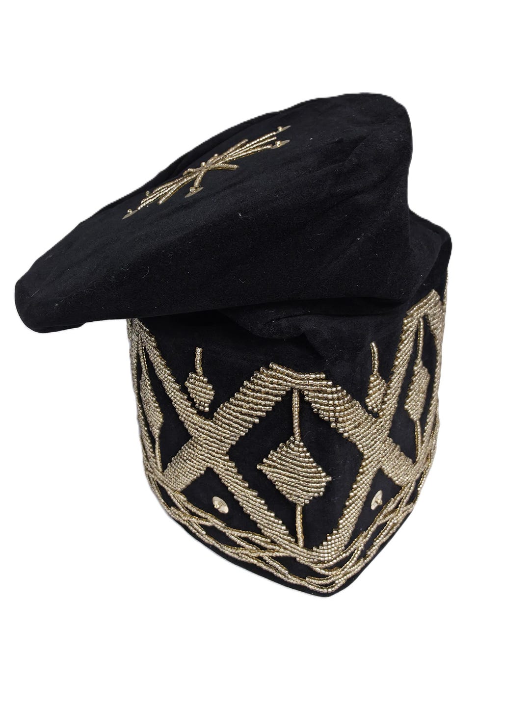 Embroidered Velvet Fila Cap, Yoruba Groom's Hat - Etsy