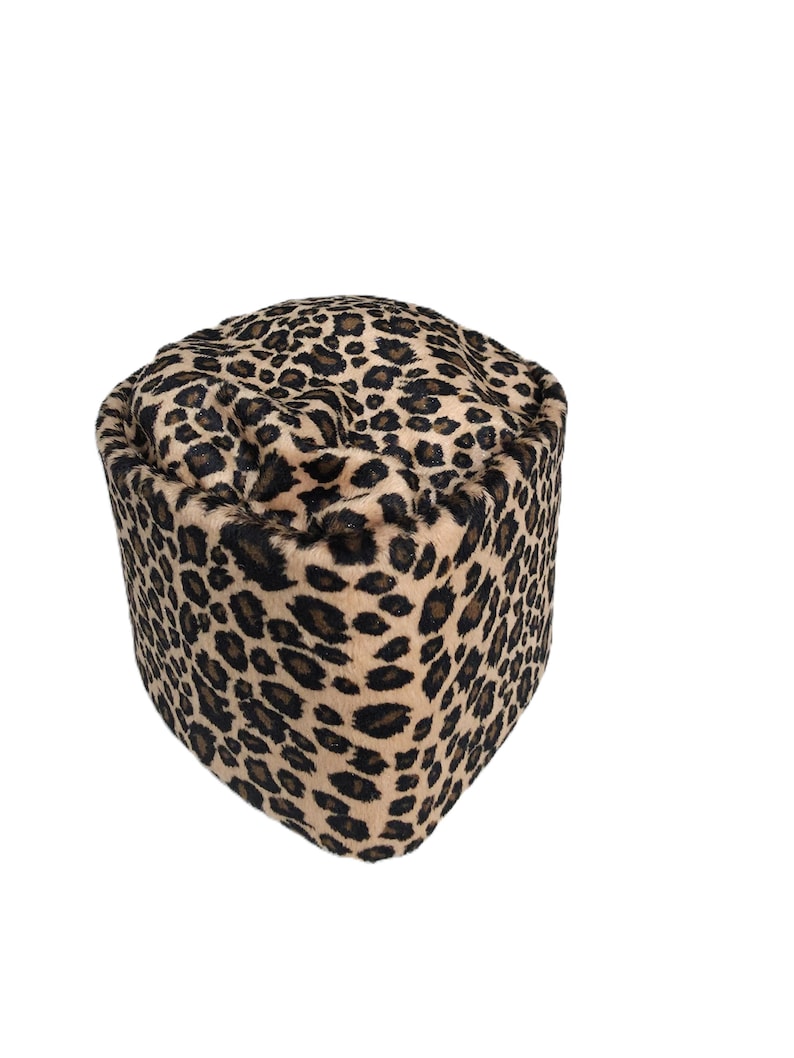Leopard Print Velvet Kufi Cap, African Style - Etsy UK