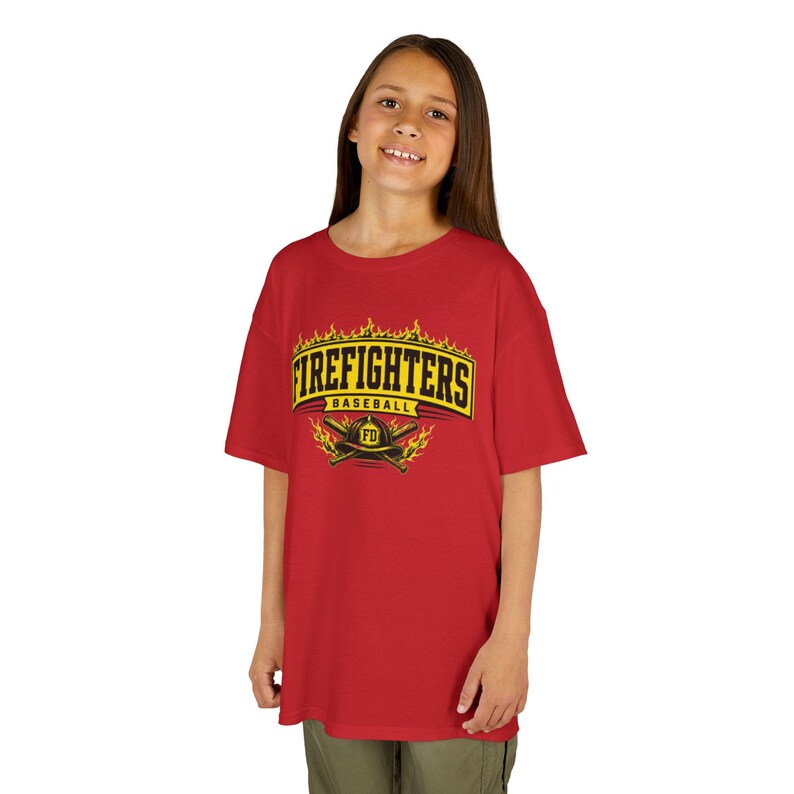 Firefighters Baseball Shirt, Game Day Tee, Family Matching Outfit ...