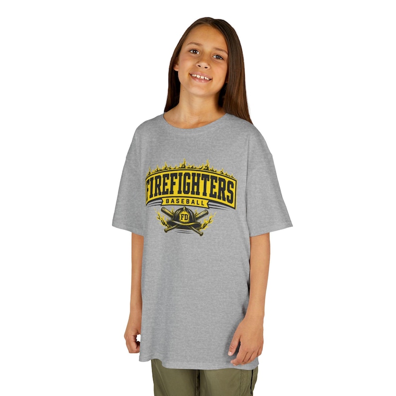 Firefighters Baseball Shirt, Game Day Tee, Family Matching Outfit ...