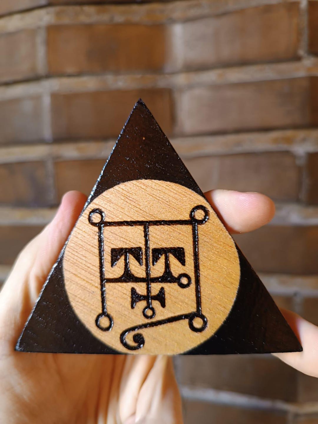 BOTIS Sigil Goetia, Burned in Plywood, Triangle of Invocation 10cm. - Etsy
