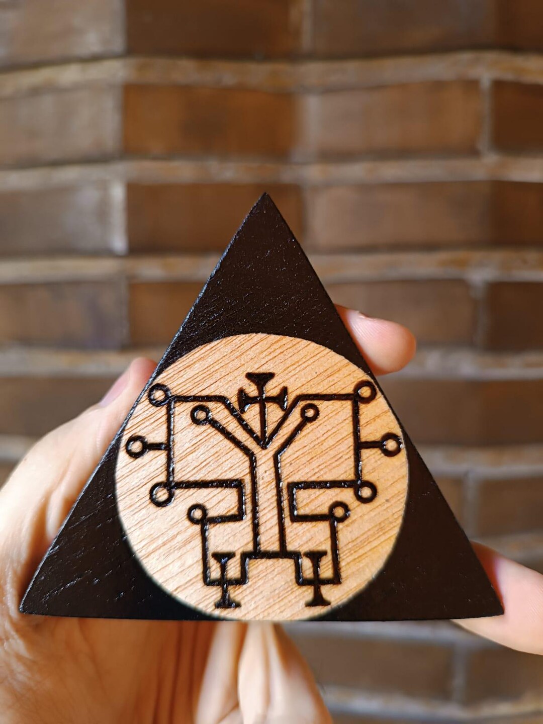 ORIAS Sigil Goetia, Burned in Plywood, Triangle of Invocation 10cm. - Etsy