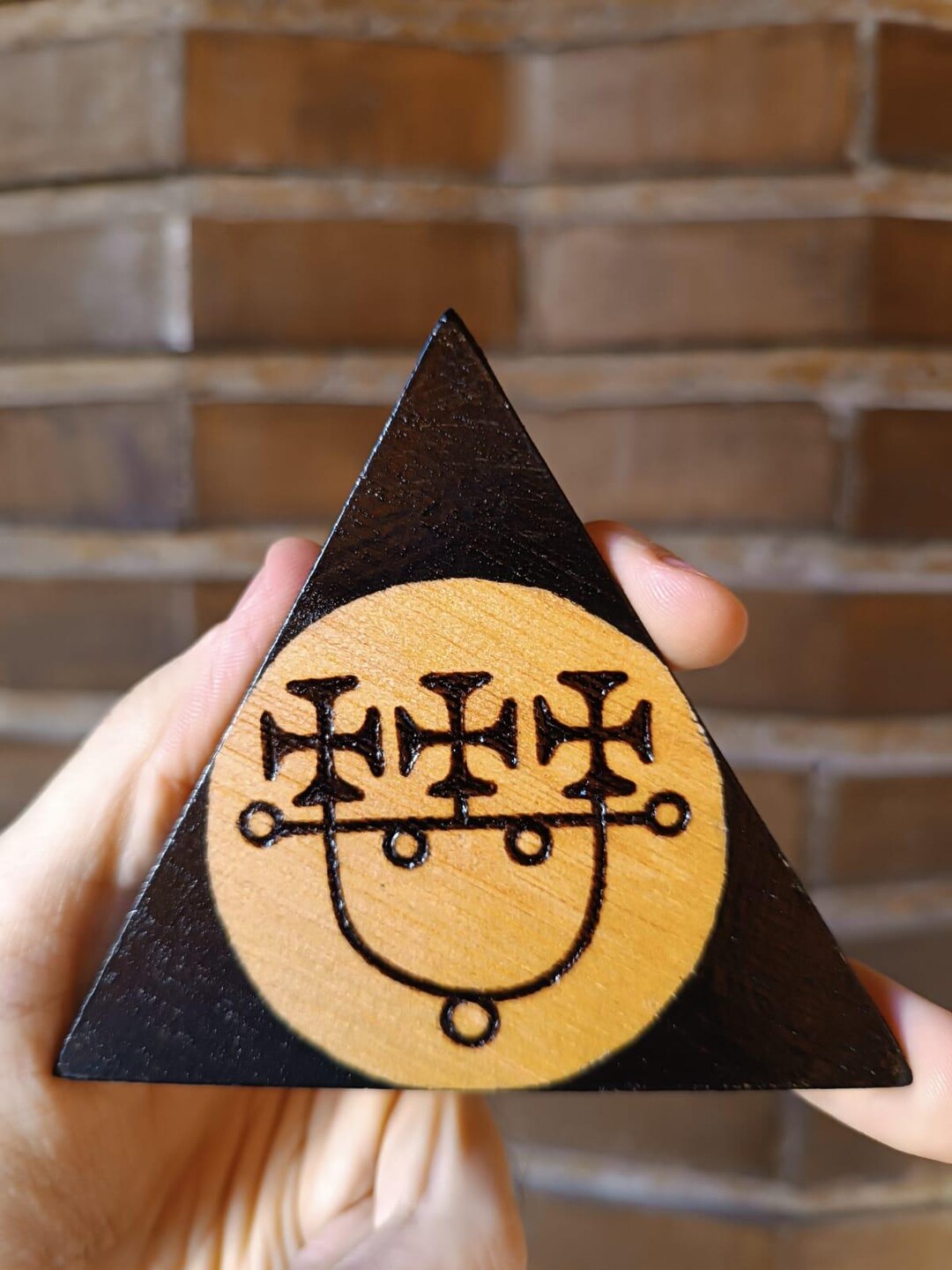 SITRI Sigil Goetia, Burned in Plywood, Triangle of Invocation 10cm. - Etsy