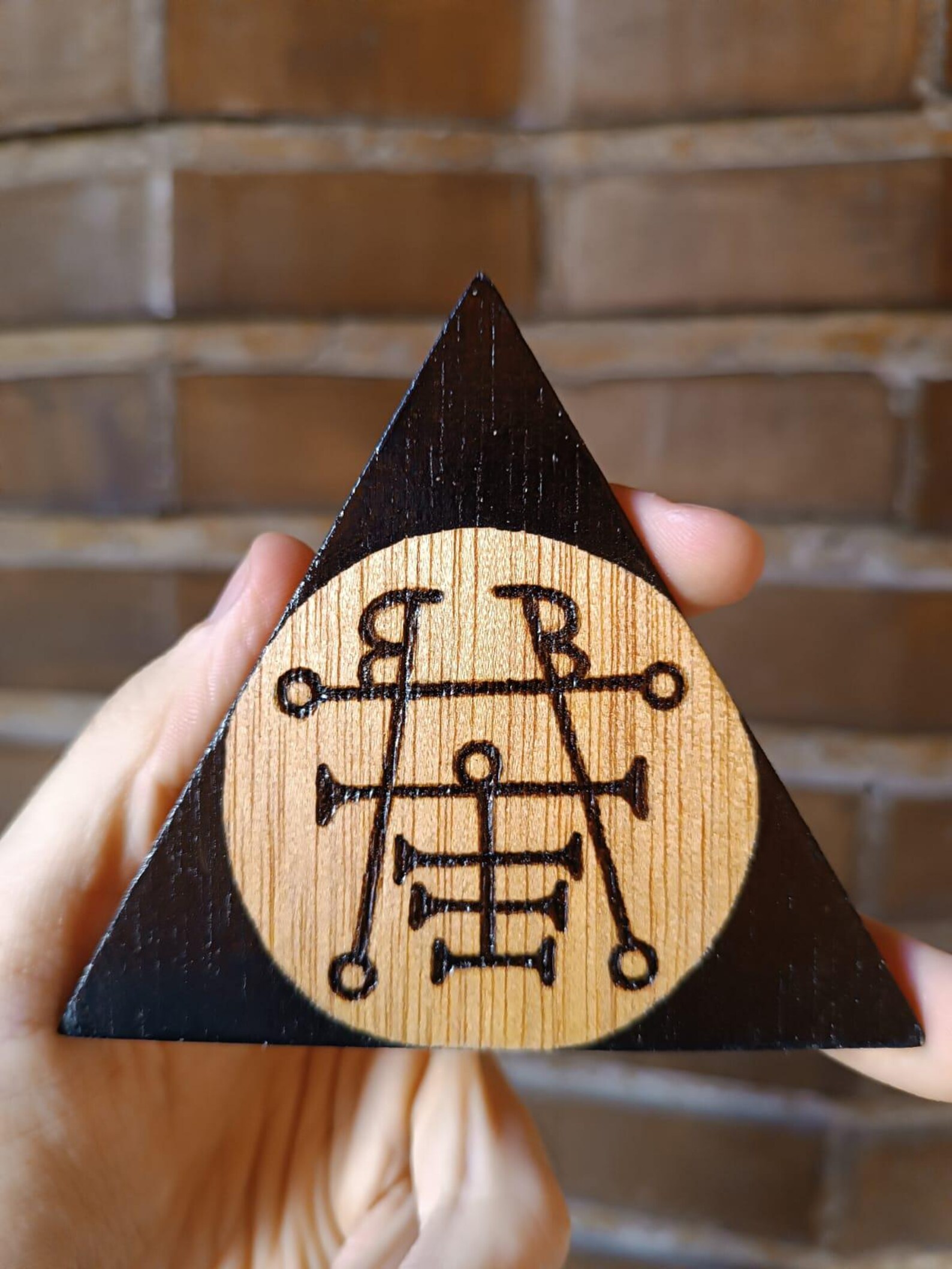 IPOS Sigil Goetia, Burned in Plywood, Triangle of Invocation 10cm. - Etsy