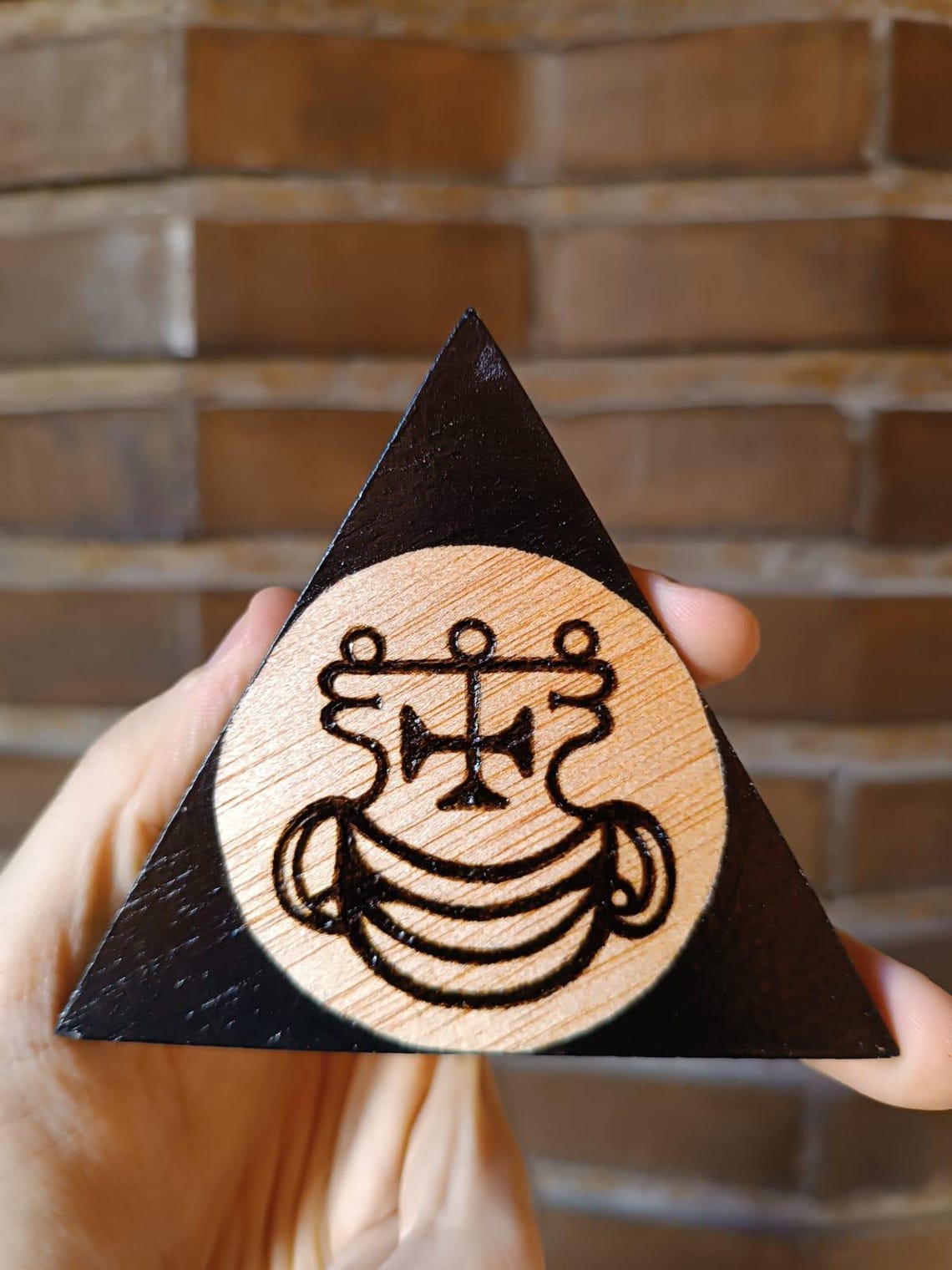 AGARES Sigil Goetia, Burned in Plywood, Triangle of Invocation 10cm. - Etsy