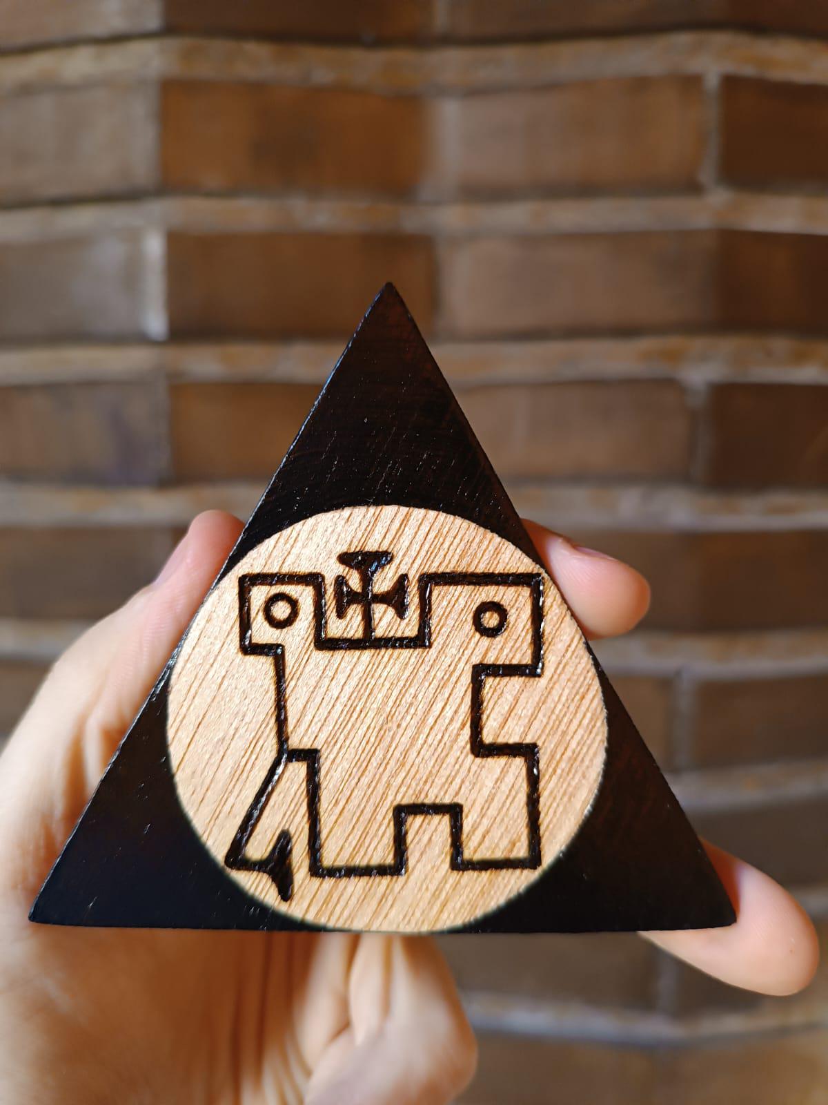 HALPHAS Sigil Goetia, Burned in Plywood, Triangle of Invocation 10cm ...