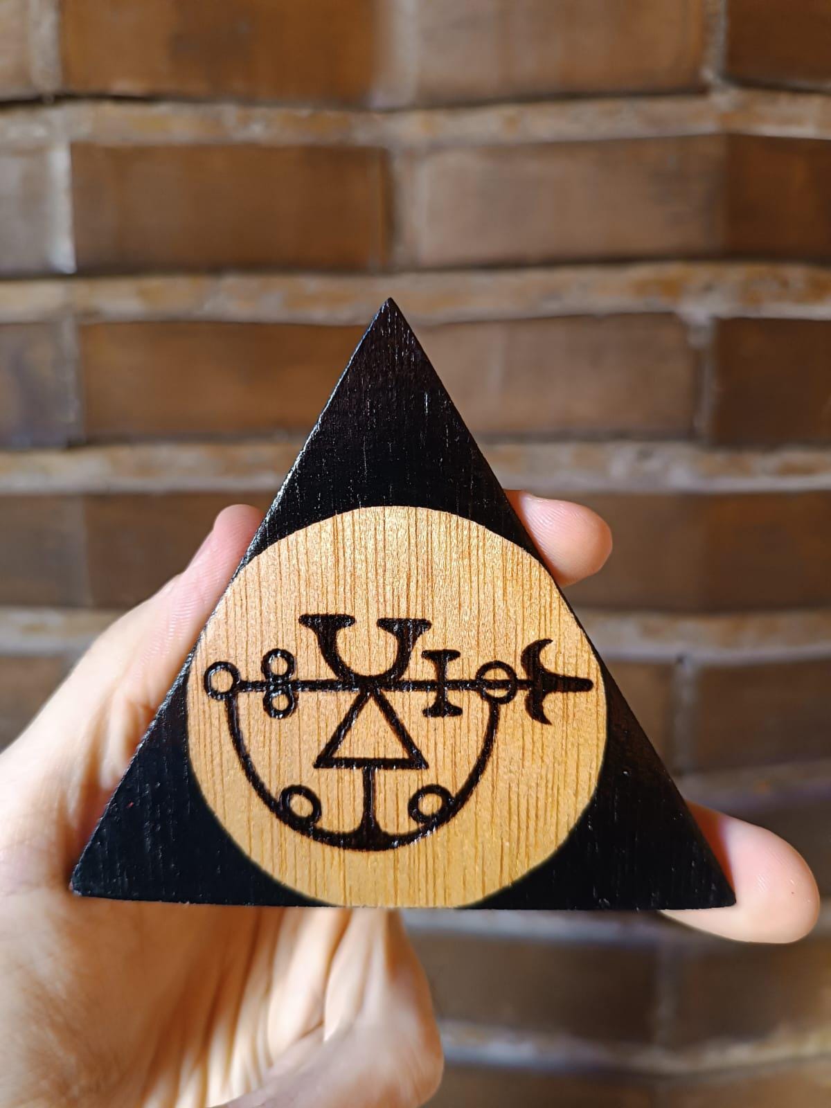 LERAJE Sigil Goetia, Burned in Plywood, Triangle of Invocation 10cm. - Etsy