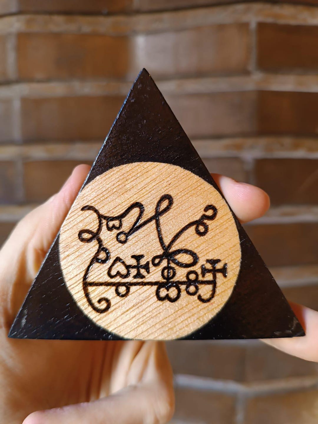 BELETH Sigil Goetia, Burned in Plywood, Triangle of Invocation 10cm. - Etsy