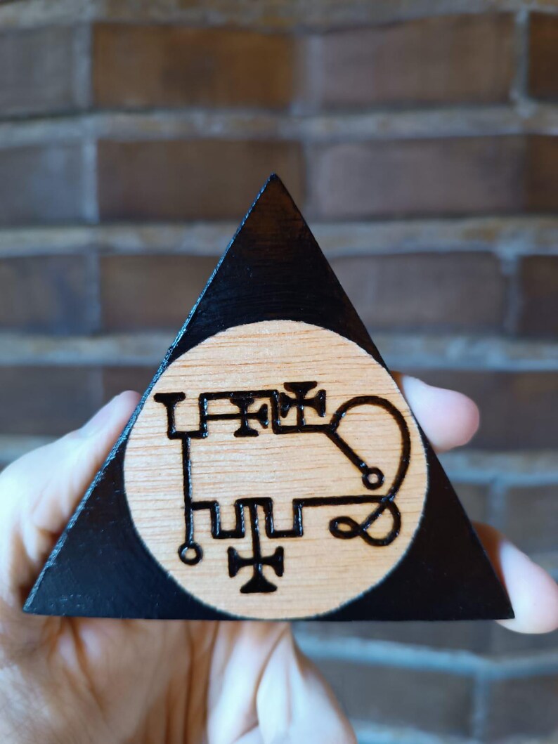 PHENEX Sigil Goetia, Burned in Plywood, Triangle of Invocation 10cm. - Etsy