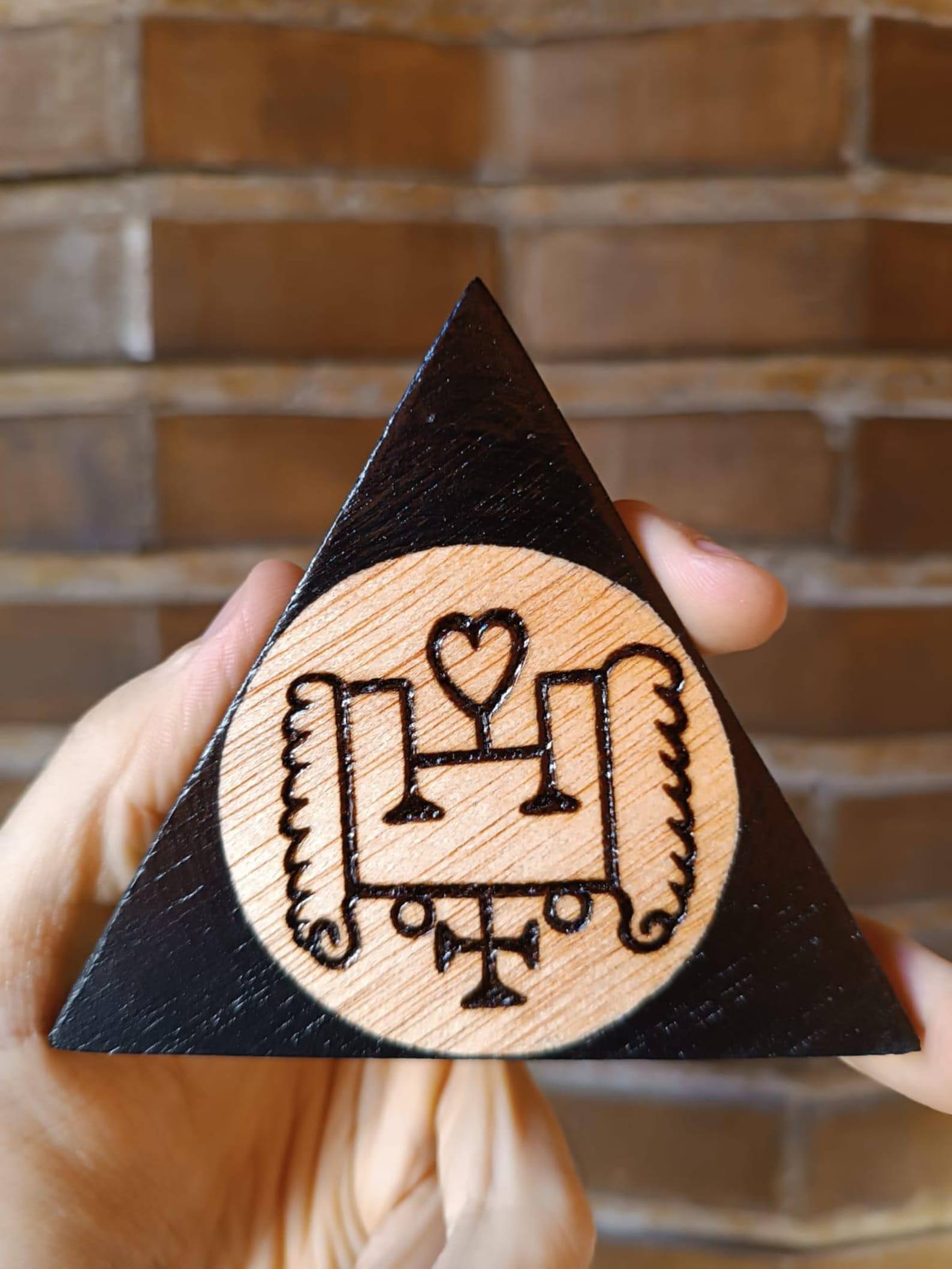 VAPULA Sigil Goetia, Burned in Plywood, Triangle of Invocation 10cm. - Etsy