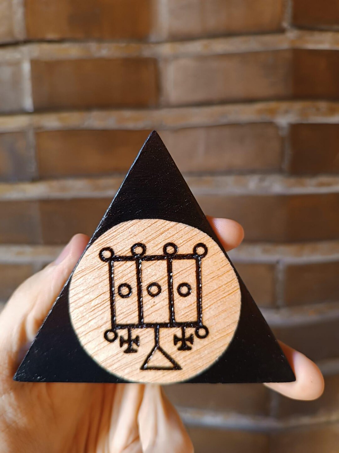 FURCAS Sigil Goetia, Burned in Plywood, Triangle of Invocation 10cm. - Etsy