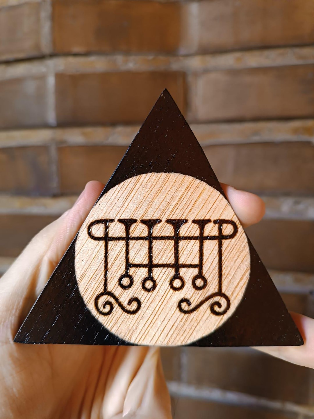 GUSION Sigil Goetia, Burned in Plywood, Triangle of Invocation 10cm. - Etsy