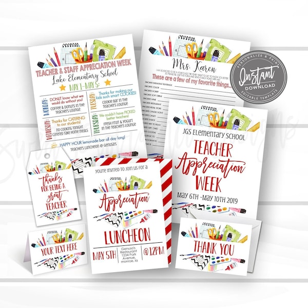 Teacher Appreciation Week - Etsy