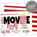 Family Movie Night Flyer, School or Church Movie Party, PTO Fundraiser ...