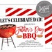 Father's Day BBQ Invitation, Father's Day, BBQ Invitation, Dad, Father ...