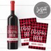 EDITABLE Teacher Gift, Christmas Wine Label INSTANT DOWNLOAD, Printable ...