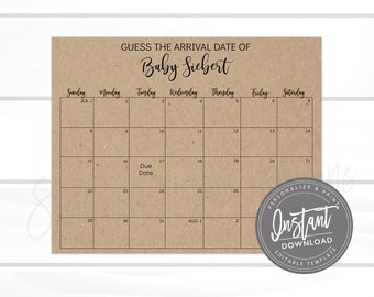 Baby calendar | Etsy