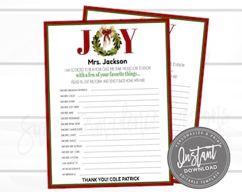 Christmas Wish List for Teachers Teacher Wish List Teacher | Etsy