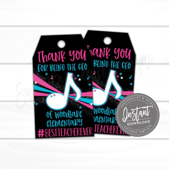 Teacher Appreciation Gift Tag Thank You for Being the | Etsy
