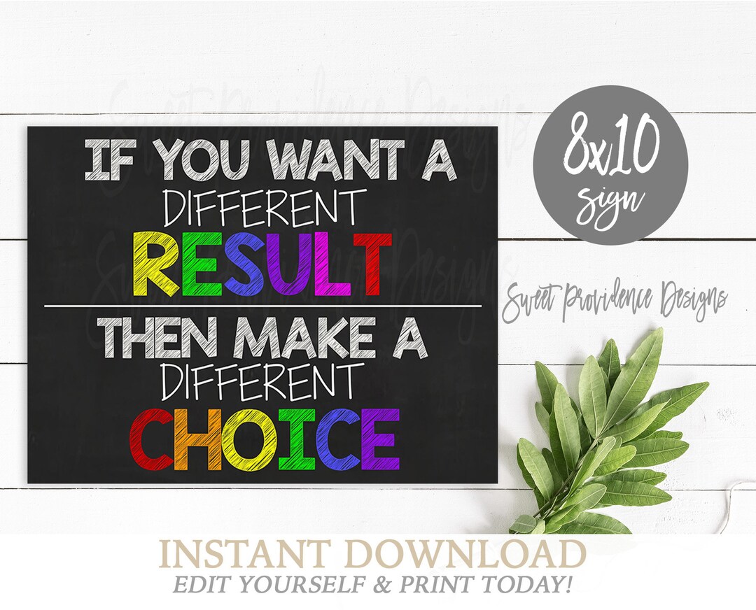 Classroom Decor, School Counselor, Choices Results Consequences ...