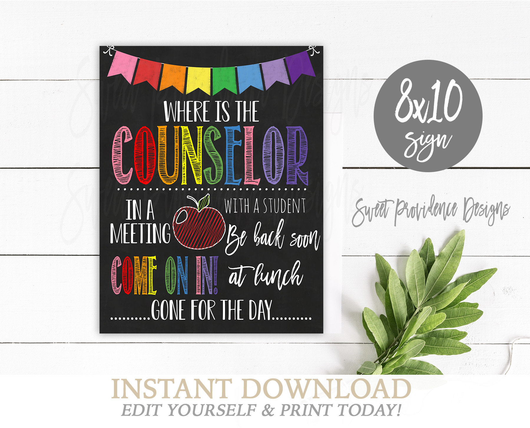 Classroom Decor School Counselor Sign Where is the | Etsy