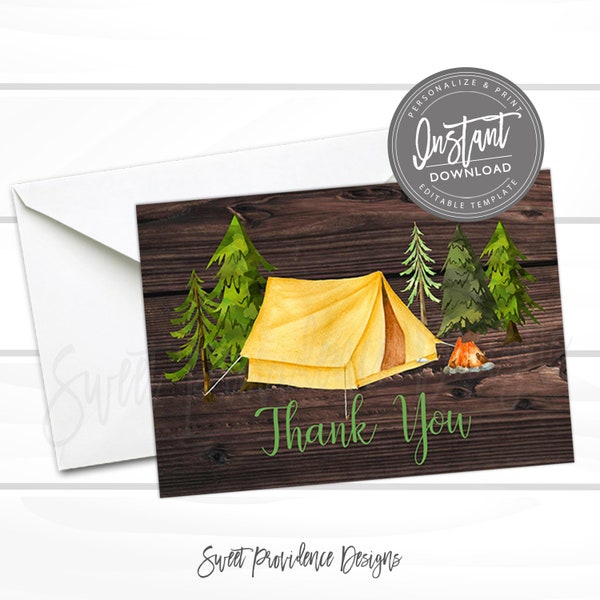 Camping Thank You - Etsy