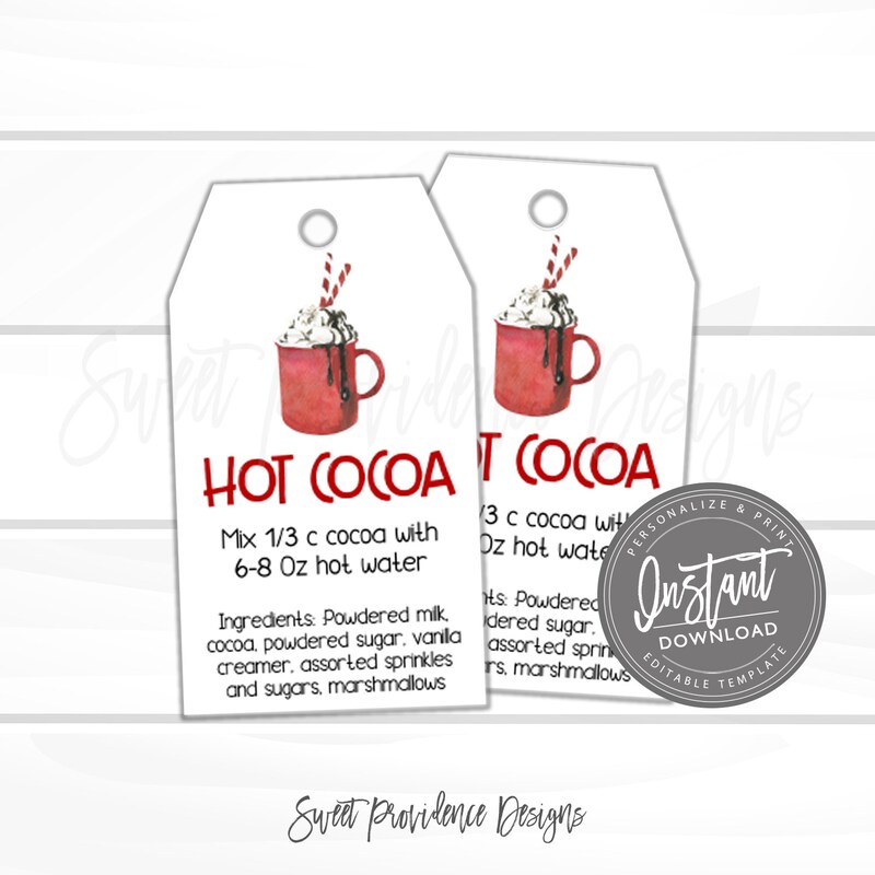 Hot Cocoa Favor - Etsy