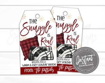 Christmas Gift Tags, the Snuggle is Real, Teacher Staff Employee ...