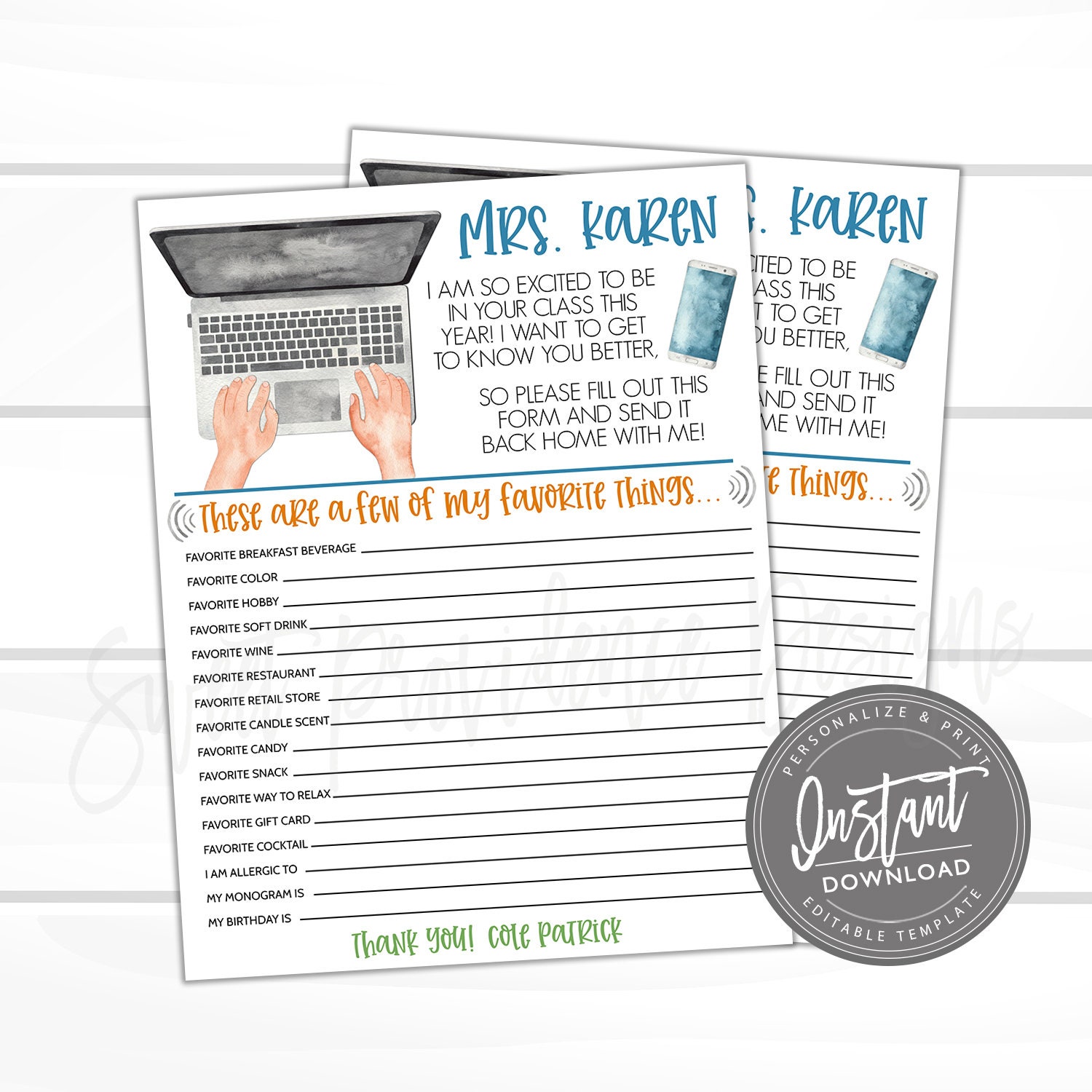 EDITABLE Teacher Appreciation Week Itinerary Printable - Etsy