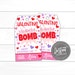 Valentine You Are the Bomb Gift Tags Printable You Are the - Etsy