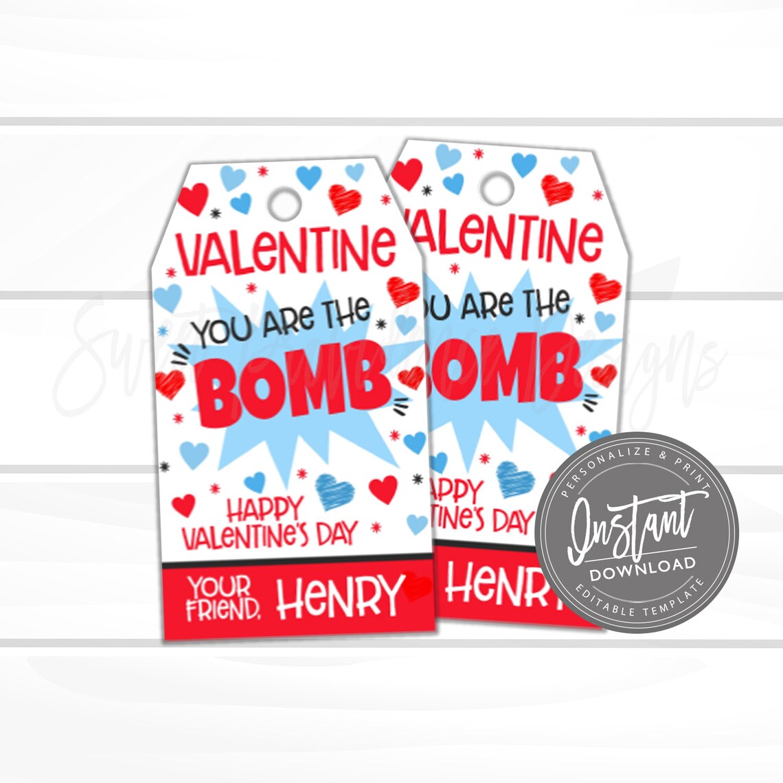 Valentine You Are the Bomb Gift Tags You Are the Bomb Bomb - Etsy